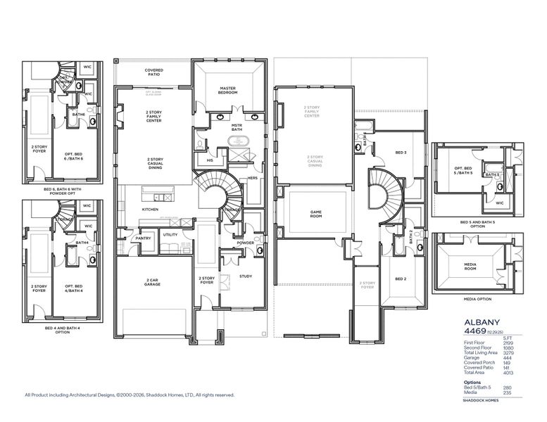 Albany - SH 4469, 620 Donegal Dr, Celina, TX 75009 - New Construction Plan