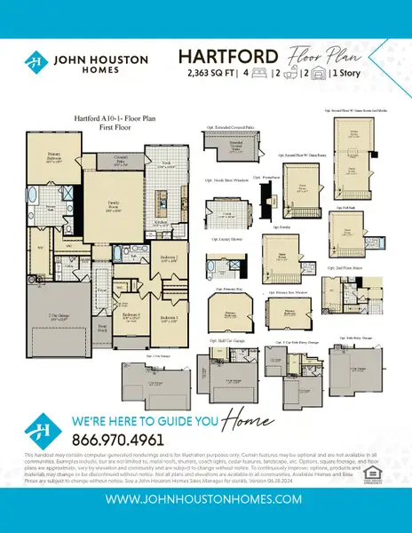Hartford, 2716 Cibolo Creek Dr, Temple, TX 76502 - New Construction Plan