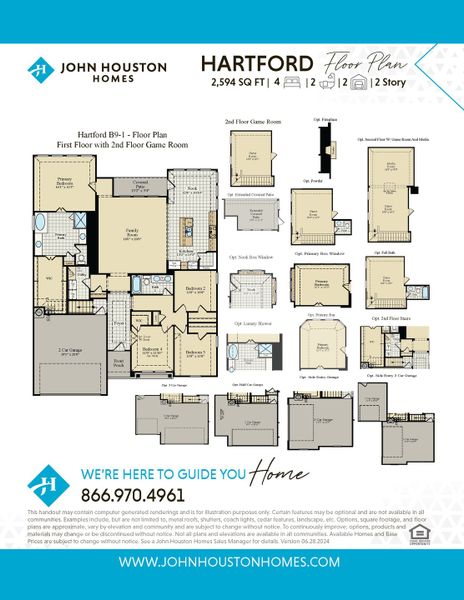 Hartford, 2716 Cibolo Creek Dr, Temple, TX 76502 - New Construction Plan