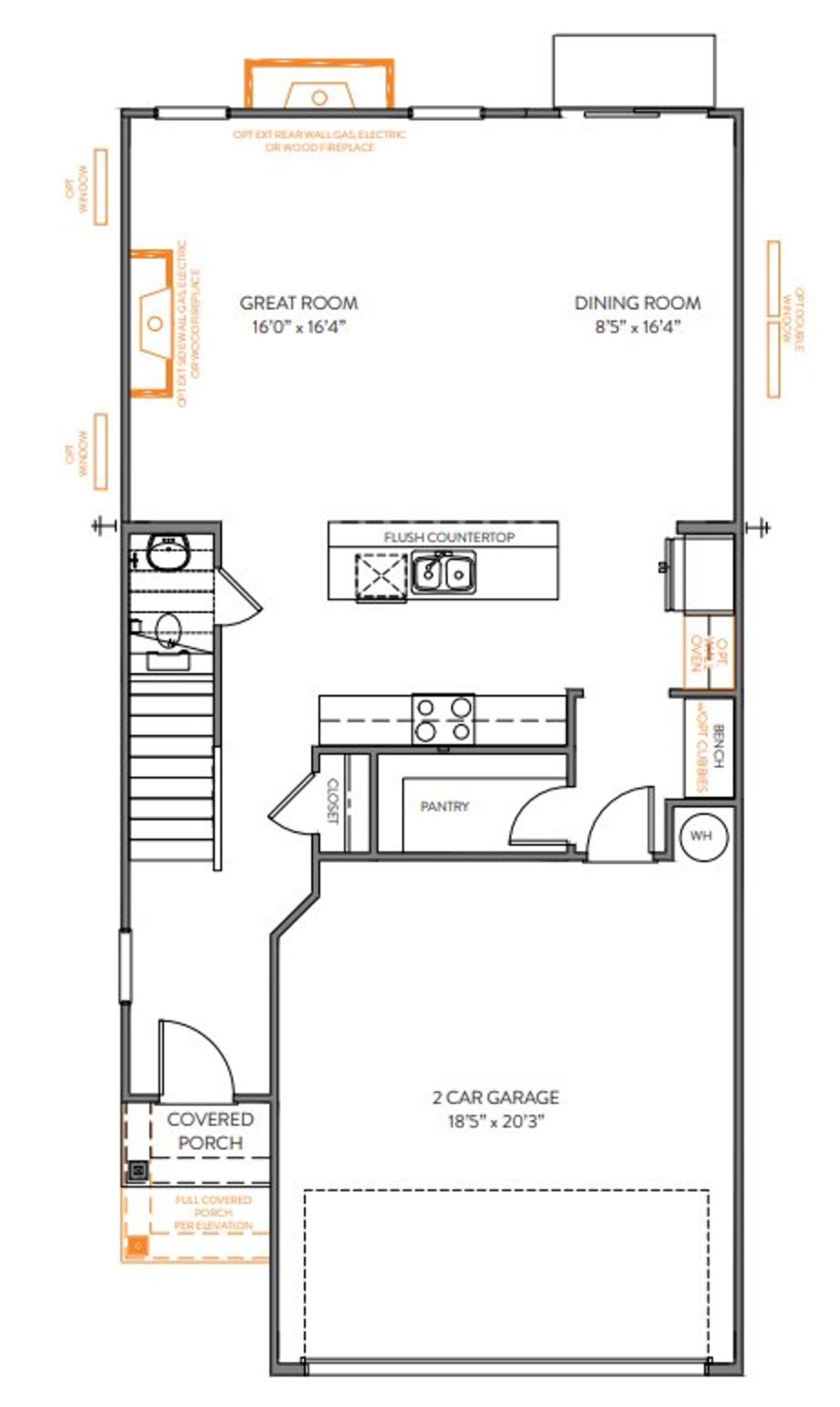 Brant, 21216 Sanctuary Dr, Lancaster, SC 29720 - New Construction Plan