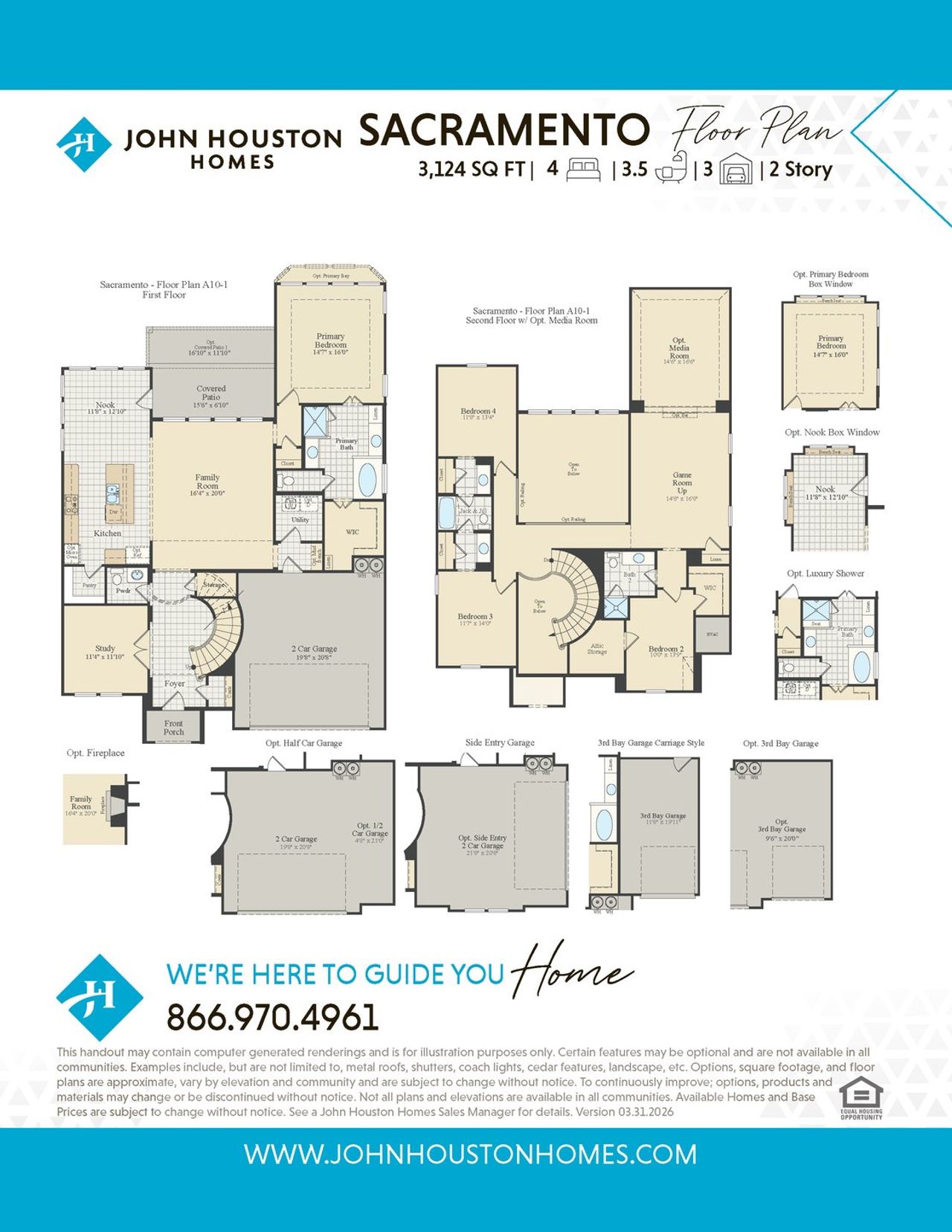 Sacramento, 4602 Bel Air Dr, Midlothian, TX 76065 - New Construction Plan